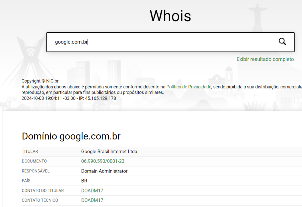 WHOIS: a ferramenta que permite fazer uma consulta de domínio