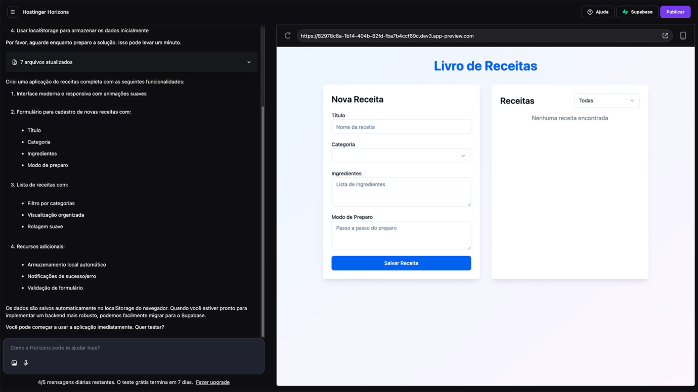 Review do Hostinger Horizons: Crie Web Apps com IA [2025]